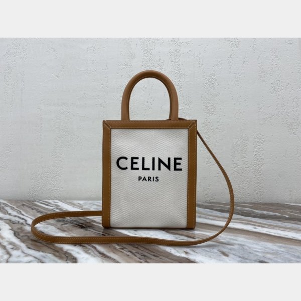 Celine Replica Small Cabas Vertical Bag In Triomphe Canvas – Replica ...