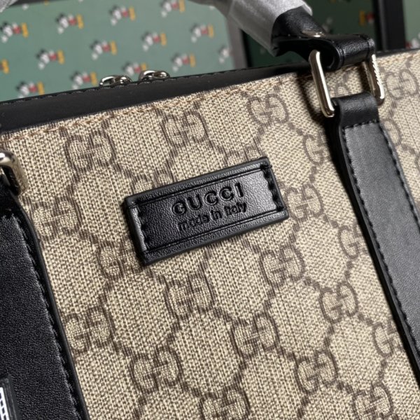 Gucci Replica Bags for Men Brown/Grey Business 474135 High Quality ...