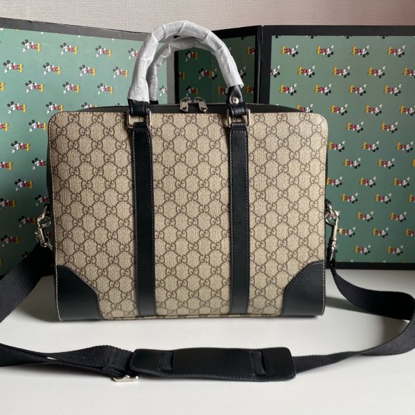 Gucci Replica Bags for Men Brown/Grey Business 474135 High Quality ...